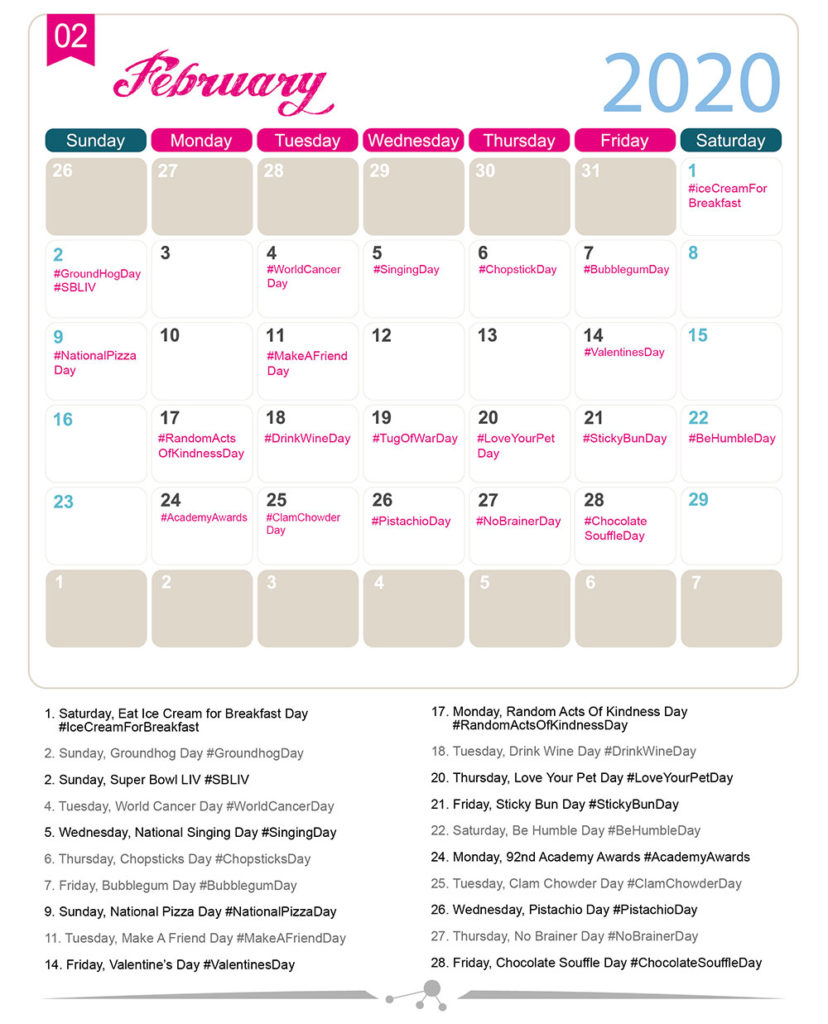 The 2020 Social Media Holiday Calendar - Make A Website Hub